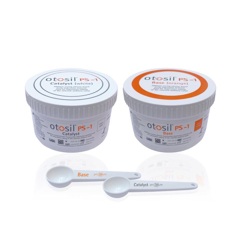 otosil® PS-1 | 1 x base (orange), 1 x catalyst (white), 2 portioning ...